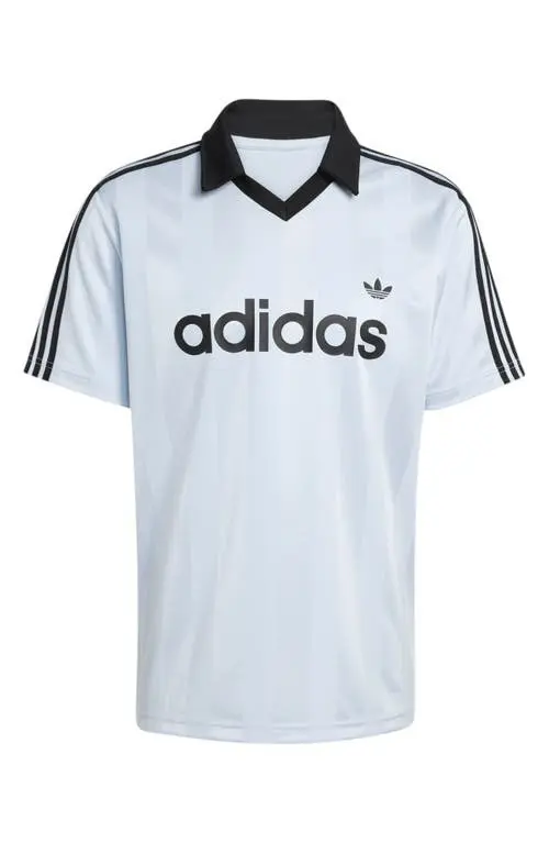 Adidas Logo Jacquard Jersey - Crystal Sky