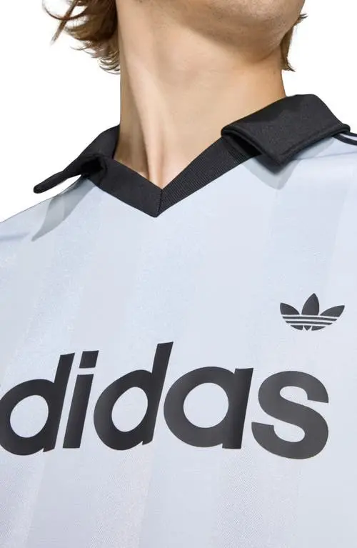 Adidas Logo Jacquard Jersey - Crystal Sky