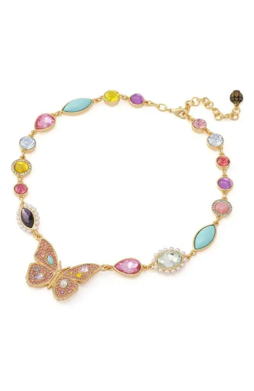Kurt Geiger Butterfly Stone Collar Necklace