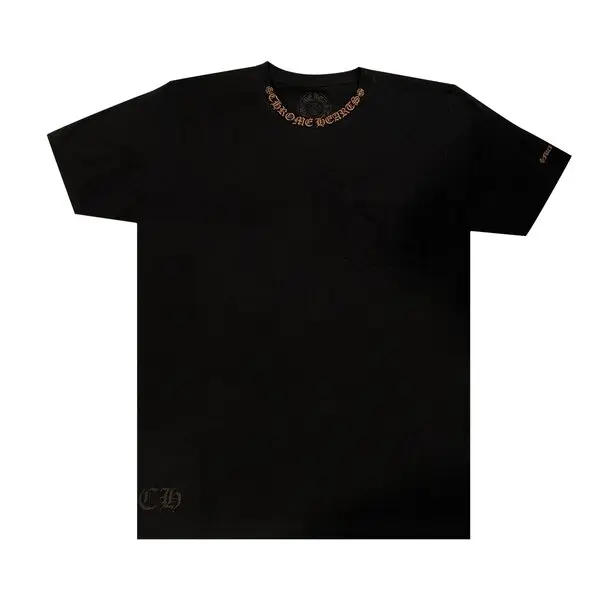 Chrome Hearts Collar Print T-shirt /brown