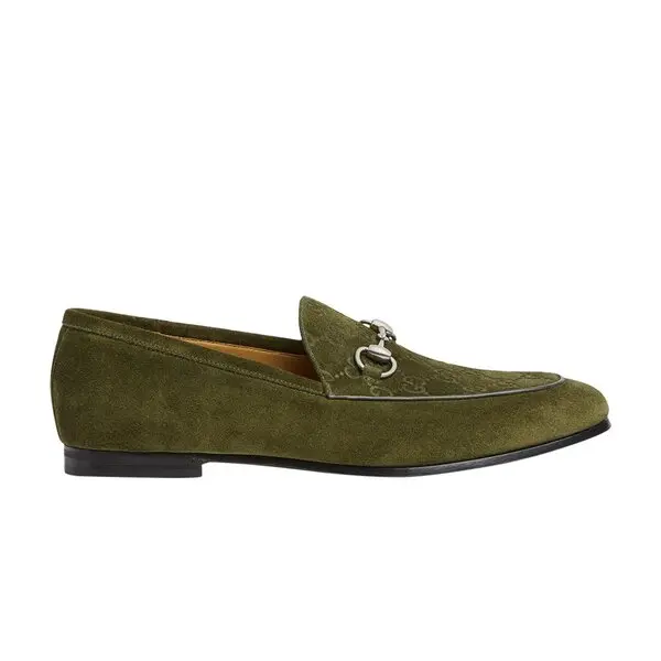 Gucci Horsebit Suede Loafer - Green