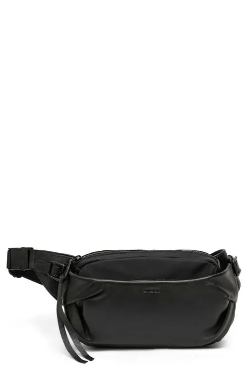 AIMEE Seeker Leather Sling Bag - Blackout