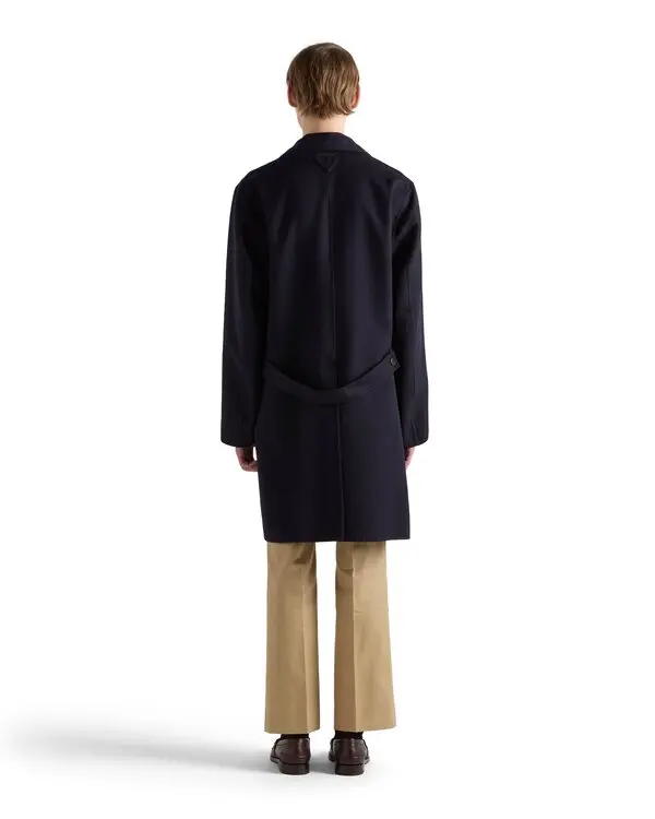Prada Single-breasted Wool And Silk Coat