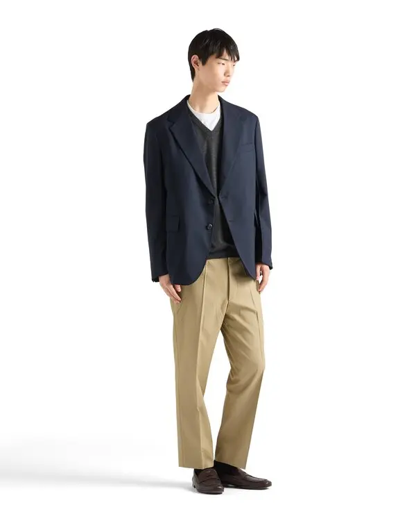 Prada Slim-fit Silk Trousers