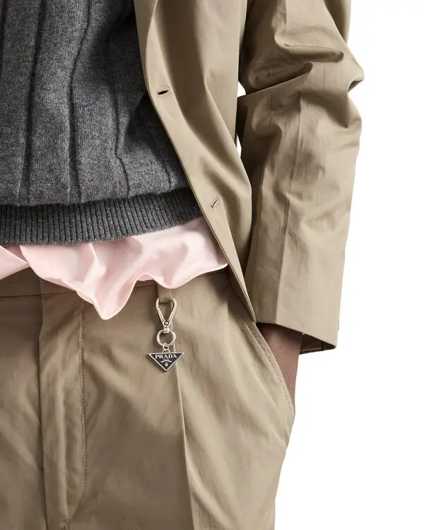 Prada Cotton Pants With Key Ring