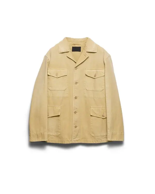 Prada Cotton Blouson Jacket - Neutral