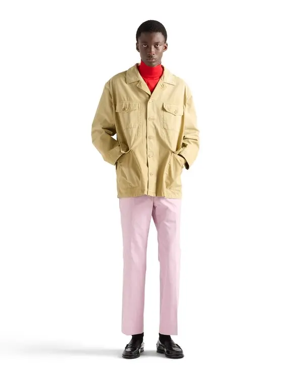 Prada Cotton Blouson Jacket - Neutral
