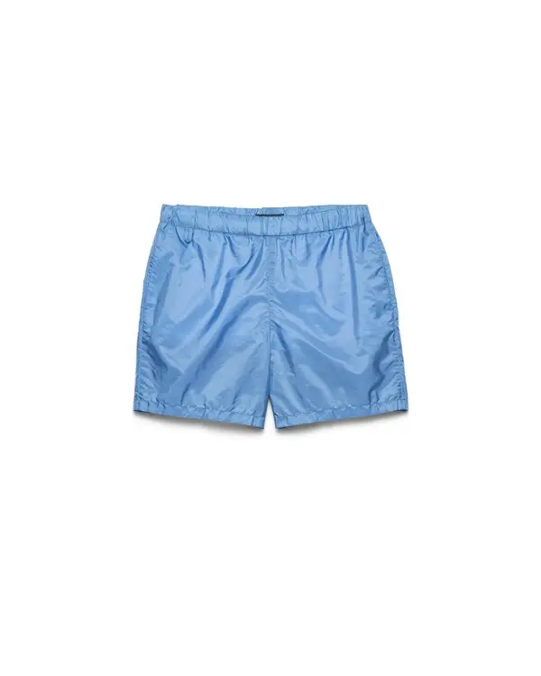 Prada Re-nylon Swim Trunks - Light Blue
