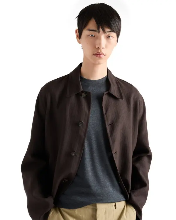 Prada Cashmere And Silk T-shirt - Grey