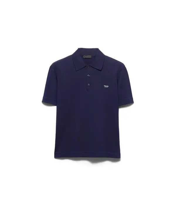 Prada Cotton Polo Shirt - Blue
