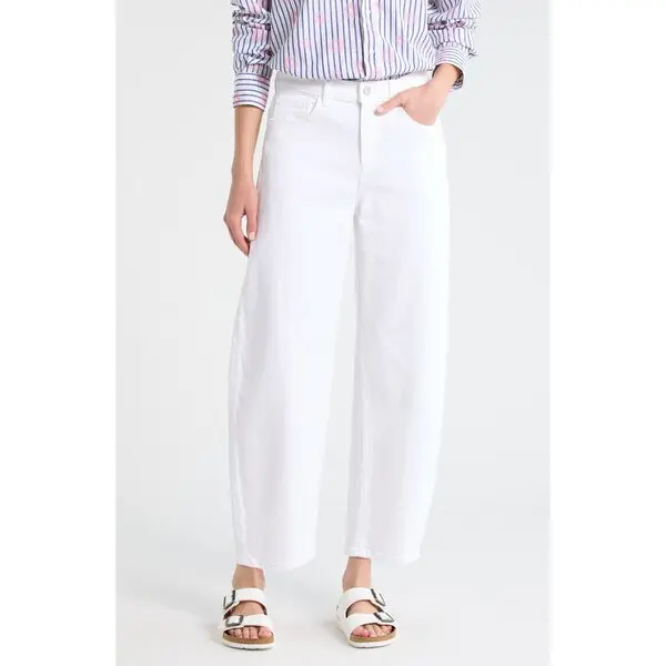 Frank & Eileen Brennan Barrel Leg Jeans - White