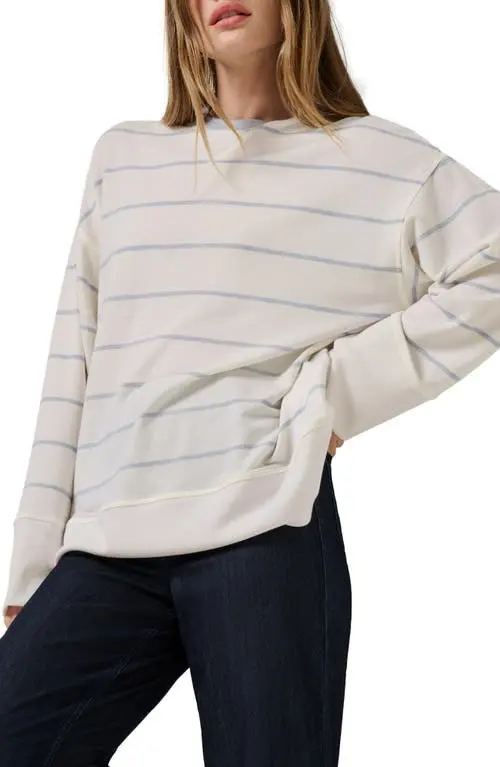 Travis Mathew Cloud Oversized Terry Sweatshirt - White Multi