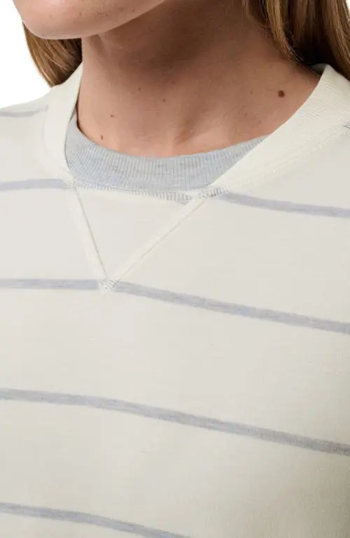 Travis Mathew Cloud Oversized Terry Sweatshirt - White Multi