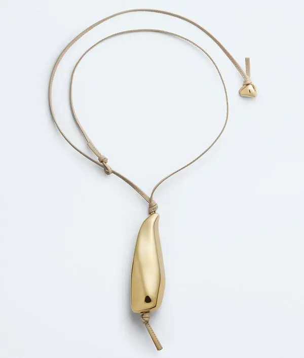 Bottega Veneta Prisma Necklace - Ecru