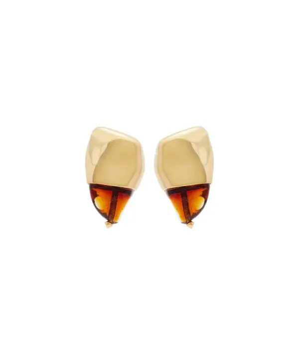 Bottega Veneta Small Prisma Earrings - Taffy