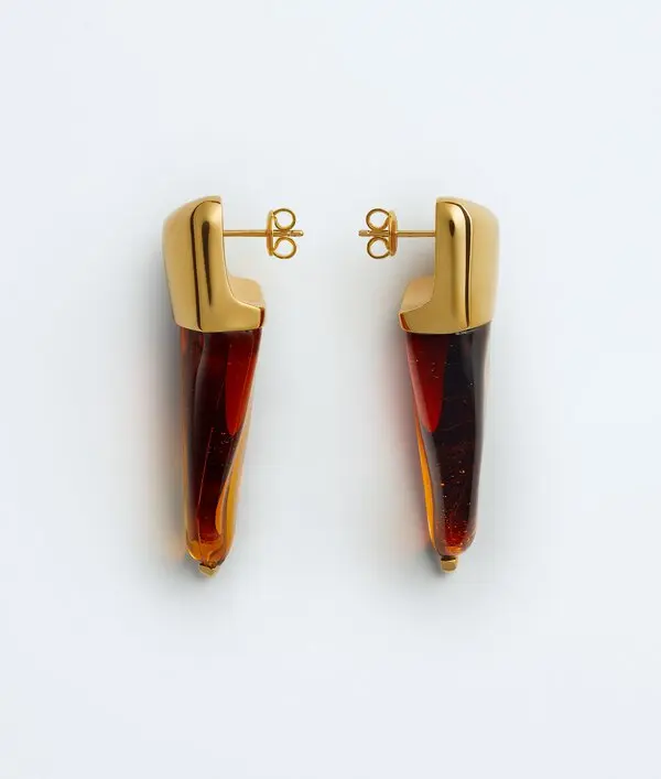 Bottega Veneta Large Prisma Earrings - Taffy