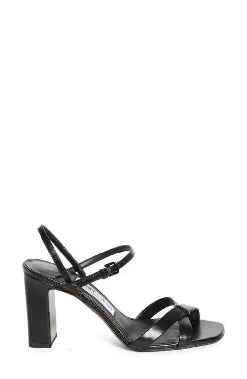 JIMMY CHOO Elsy Block Heel Sandal - Black