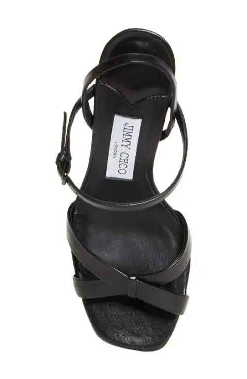 JIMMY CHOO Elsy Block Heel Sandal - Black