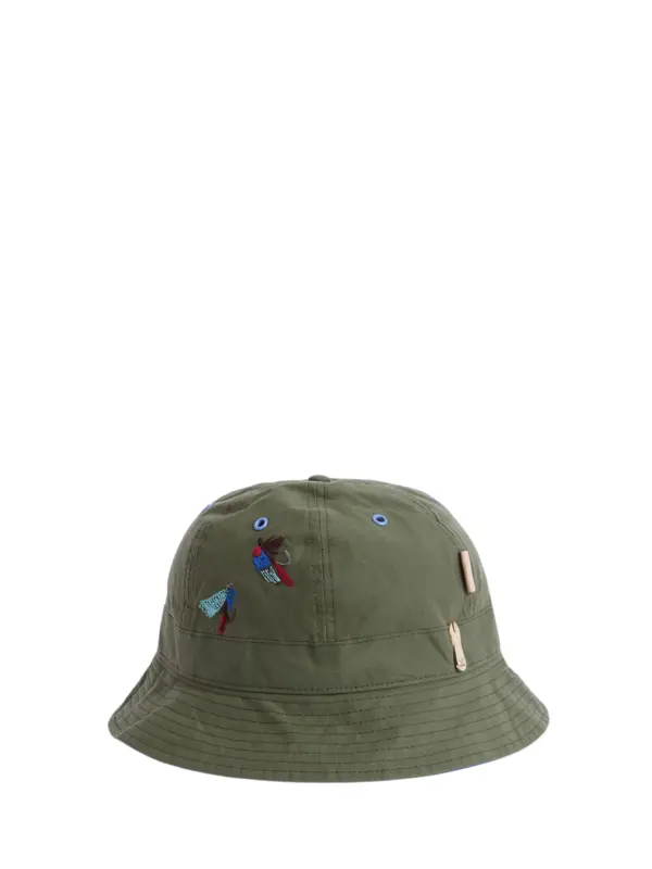 PAUL SMITH LOVES BARBOUR 6 Panel B Hat - Beige