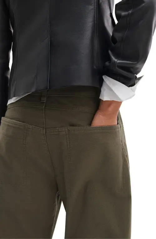 Rag & Bone Tapered Stretch Cotton Utility Pants - Olive