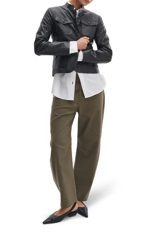 Rag & Bone Tapered Stretch Cotton Utility Pants - Olive
