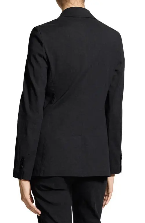 Theory Linen-blend Blazer - Black