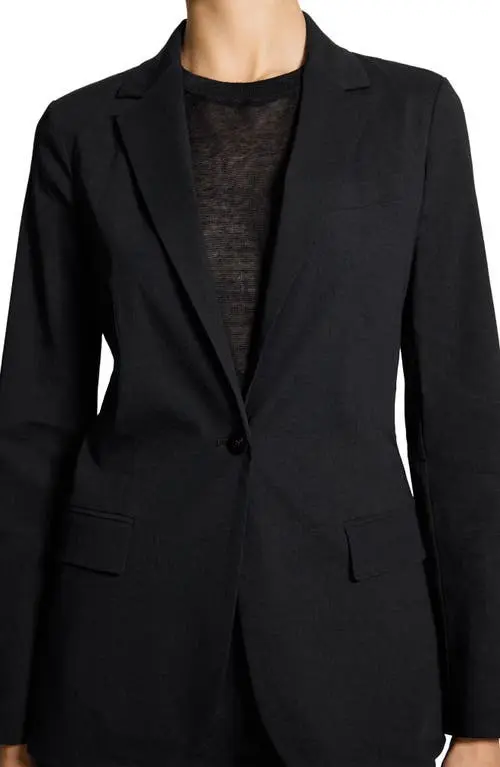 Theory Linen-blend Blazer - Black