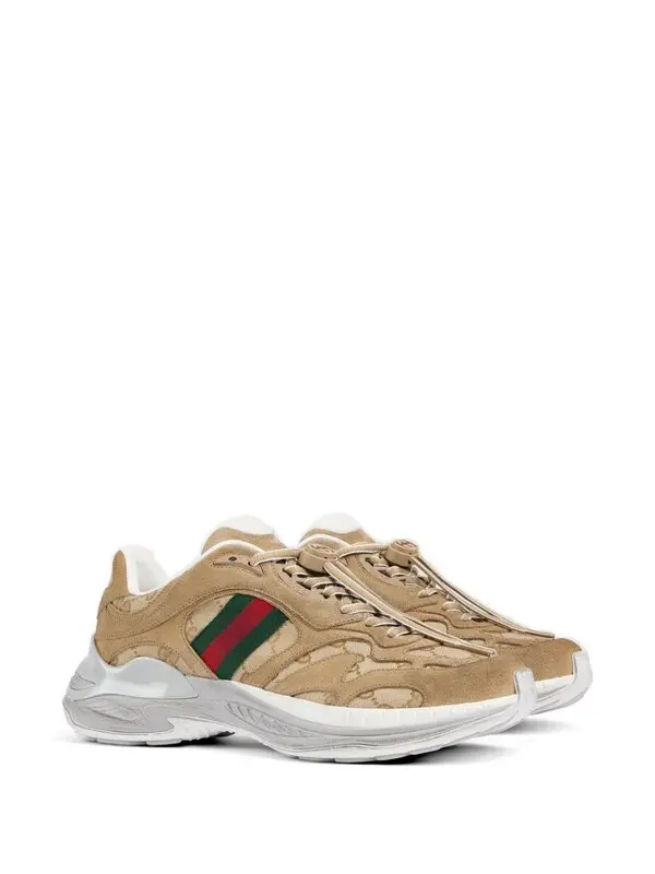 Gucci 2.0 Lace-up Sneakers - Brown