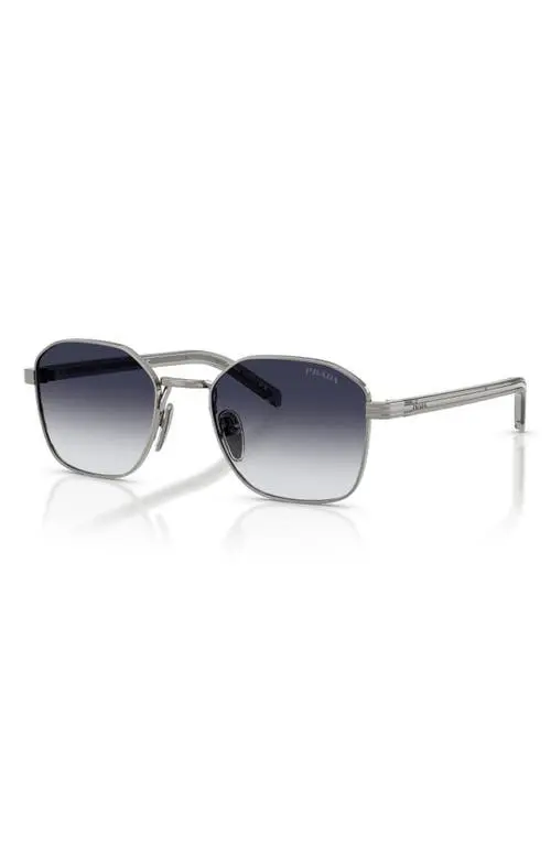 Prada 51mm Square Sunglasses - Gunmetal/grey Gradient