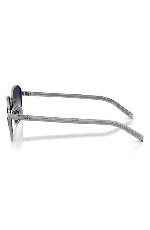 Prada 51mm Square Sunglasses - Gunmetal/grey Gradient