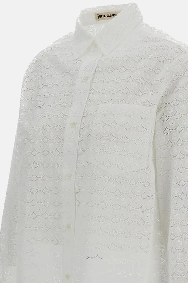 META CAMPANIA COLLECTIVE Pablo Embroidered Cotton Shirt