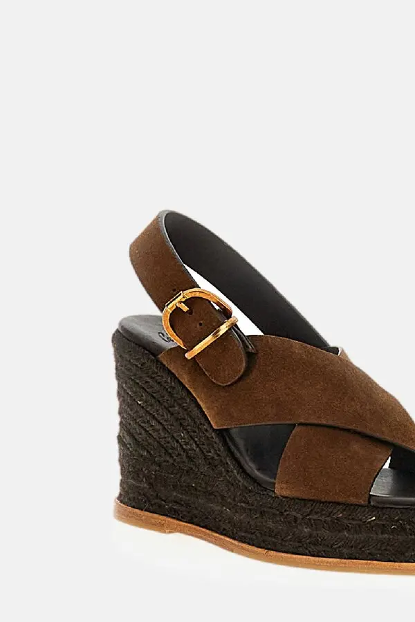 CastaÑer Bettina Wedge Sandal - Marrone