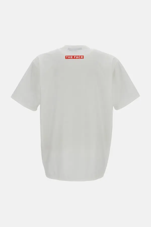 Junya Watanabe Maglietta A Maniche Corte Con Stampa - Bianco