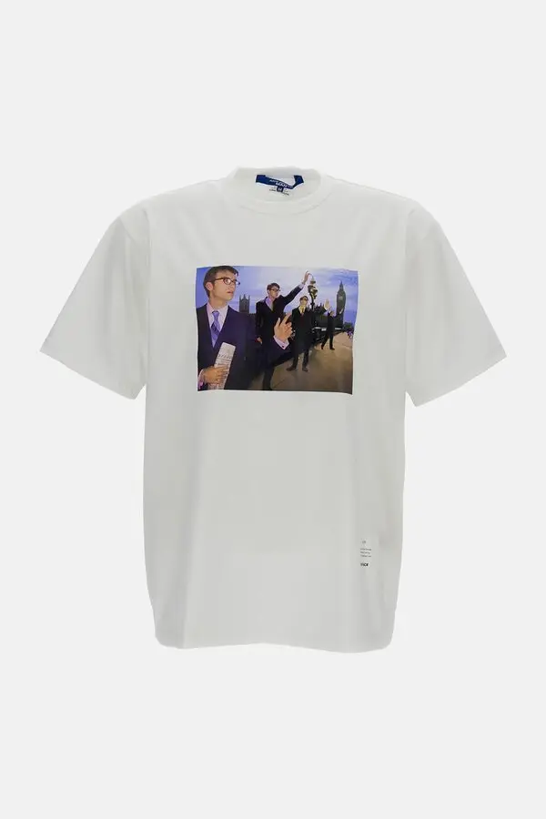 Junya Watanabe Short-sleeved Shirt With Print - White