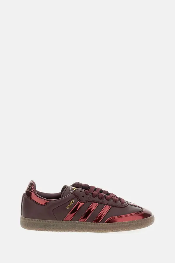 ADIDAS ORIGINALS Samba Leather Trainers - Red