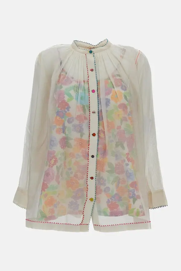 Pero Silk Blend Blouse