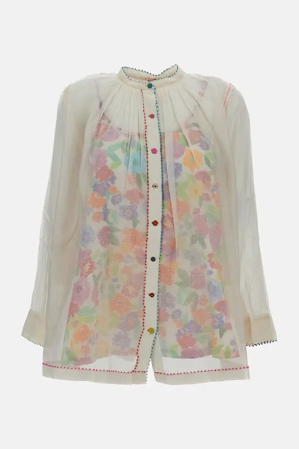 Pero Silk Blend Blouse