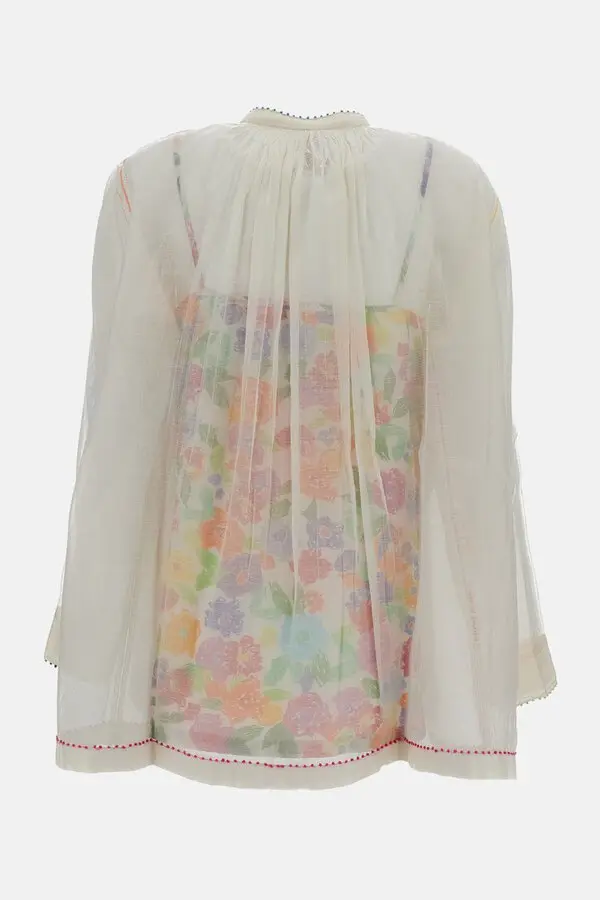 Pero Silk Blend Blouse - Multicolore