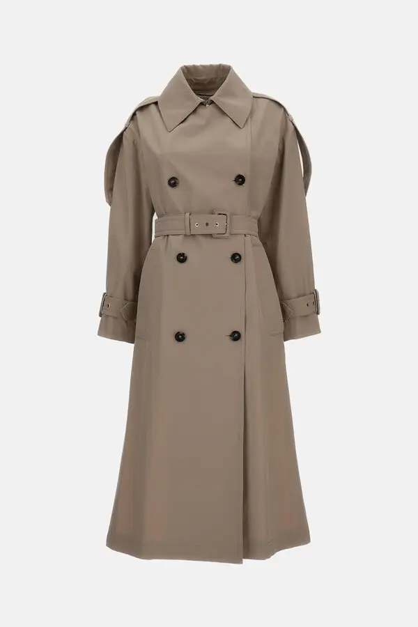 Sportmax Long Raincoat - Beige