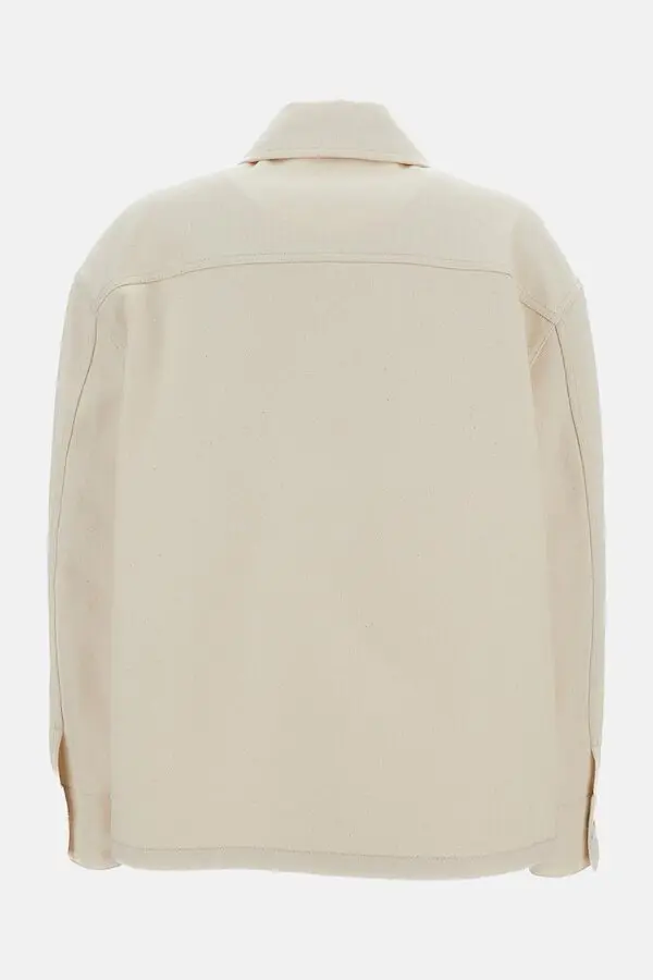DURAZZI MILANO Denim Overshirt - Beige