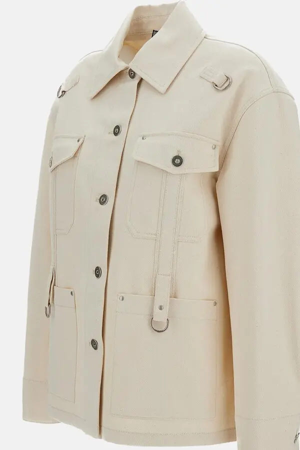 DURAZZI MILANO Denim Overshirt - Beige
