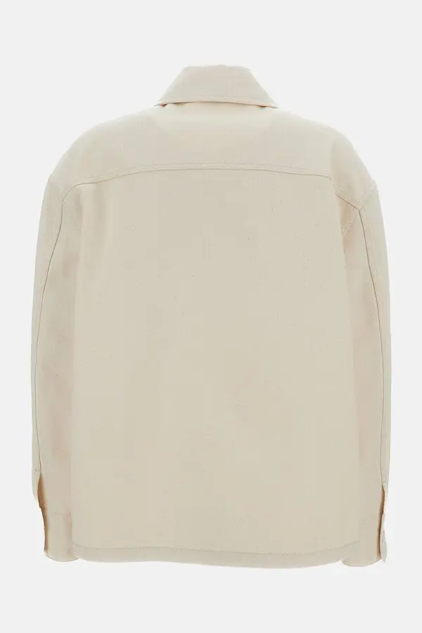DURAZZI MILANO Denim Overshirt - Beige
