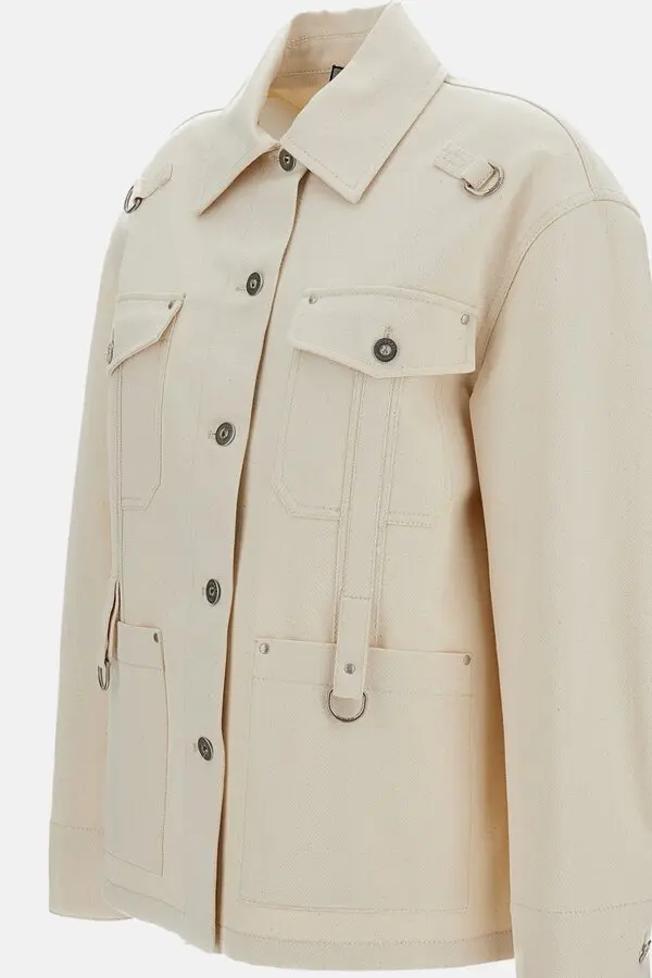 DURAZZI MILANO Denim Overshirt - Beige