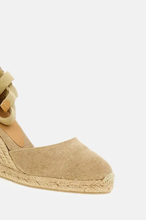 CastaÑer Charming 100mm Wedge Espadrilles - Beige