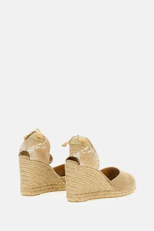 CastaÑer Charming 100mm Wedge Espadrilles - Beige