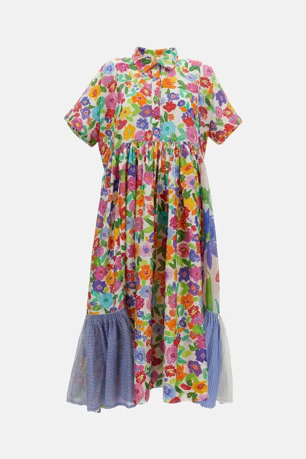 Pero Floral Print Silk Blend Dress