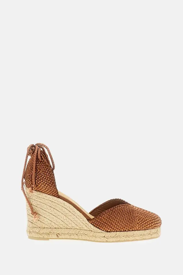 CastaÑer Cora 100mm Wedge Espadrilles - Brown