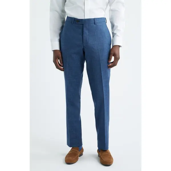 JACK VICTOR Patrick Tropical Wool Trousers - Blue