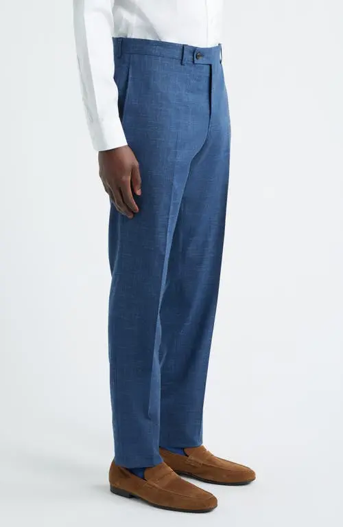 JACK VICTOR Patrick Tropical Wool Trousers - Blue