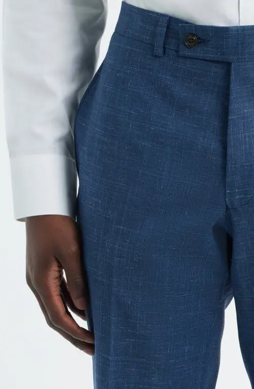 JACK VICTOR Patrick Tropical Wool Trousers - Blue